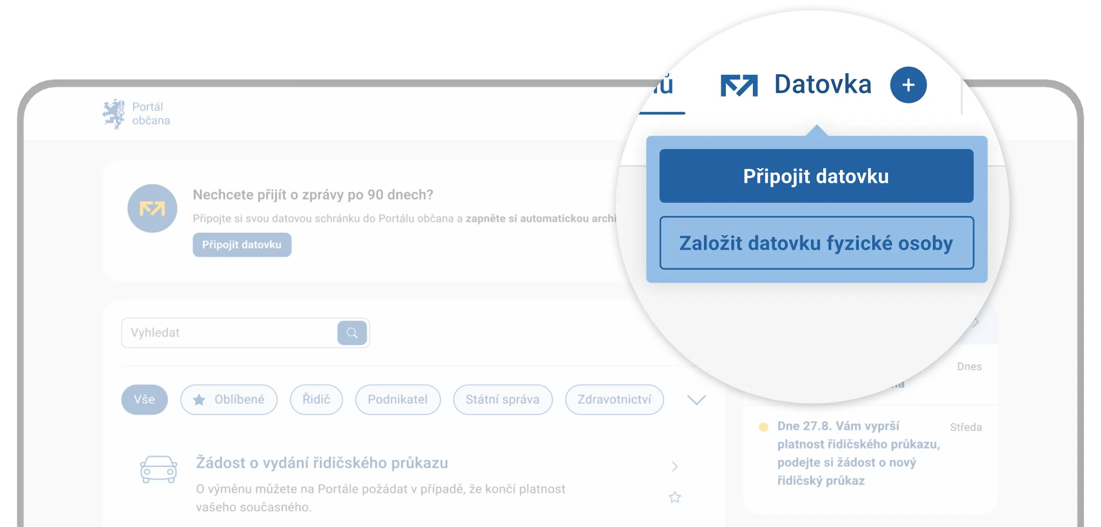 Portál občana | Nejrychlejší cesta ke službám státu